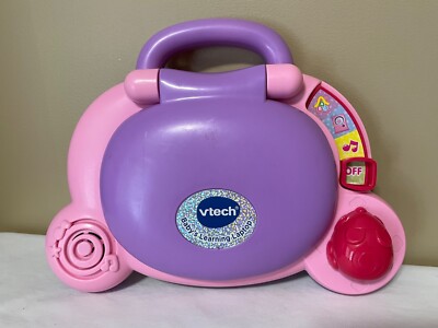 VTECH BABY'S LEARNING Laptop! Educational Computer Toy pink purple ...