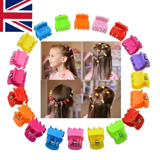 MINI HAIR CLAW Clips Clamps Plastic Small Hair Clips Grips ...