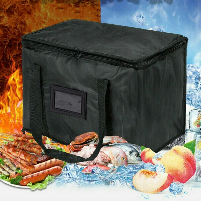 28/50L LARGE FOOD Delivery Insulated Bags Takeaway Pizza Thermal Warm ...