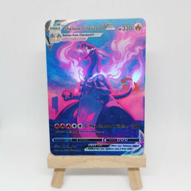SHADOW CHARIZARD VMAX - Custom Pokemon Card EUR 8,90 - PicClick DE