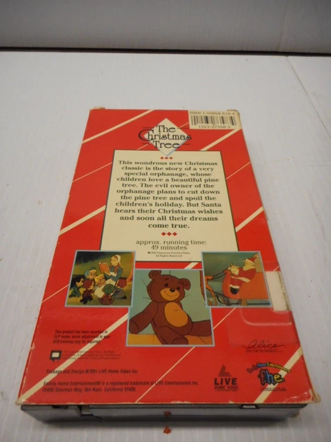 FAMILY HOME ENTERTAINMENT The Christmas Tree VHS Video Cassette 1991 Ex ...
