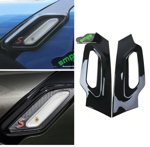 MINI COUNTRYMAN R60 Cooper S Wing Indicator Scuttle Covers Piano Black ...