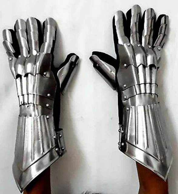 MEDIEVAL ROMAN GOTHIC Templar Functional-Armour-Gloves Knight Replica ...