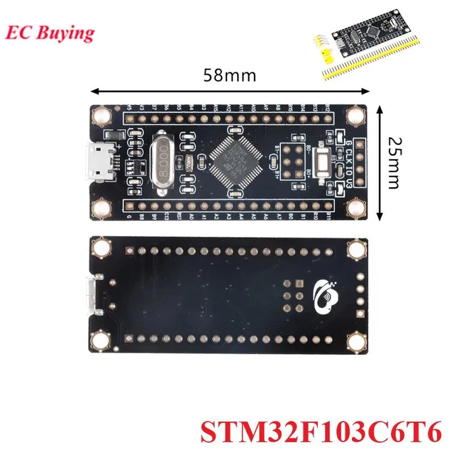 2PCS/LOT STM32F103C6T6 SYSTEM Development Board, Microcontroller Core ... 2PCS/LOT STM32F103C6T6 SYSTEM Development Board, Microcontroller Core ...