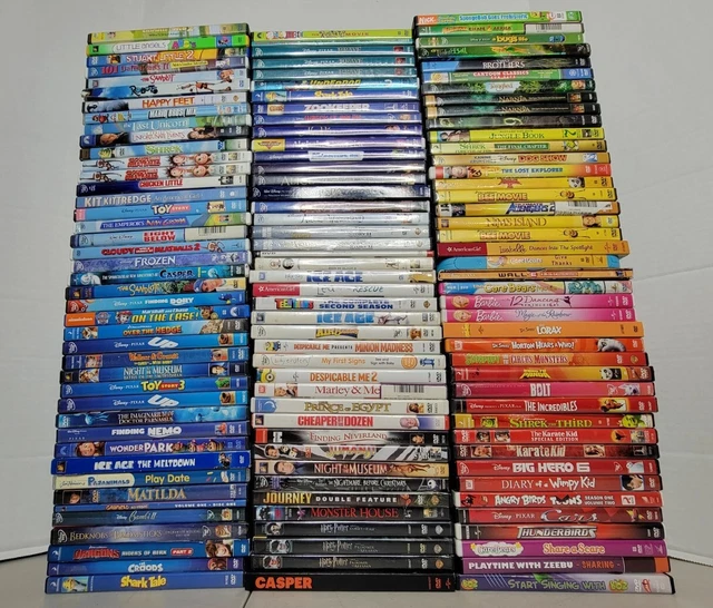 WHOLESALE LOT 100+ DVDs Kids & Family Children's Baby Pixar Disney ...