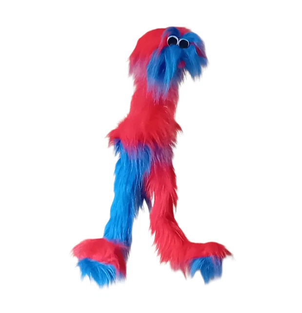 VINTAGE VIZI PINK & Purple Monster String Marionette Fluffy Puppet VGC ...