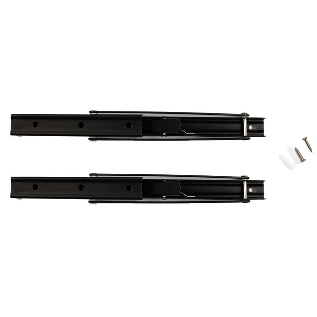 2X EDELSTAHL SCHWARZ Finish Campervan Klappbare Halterung Tisch Regal ...