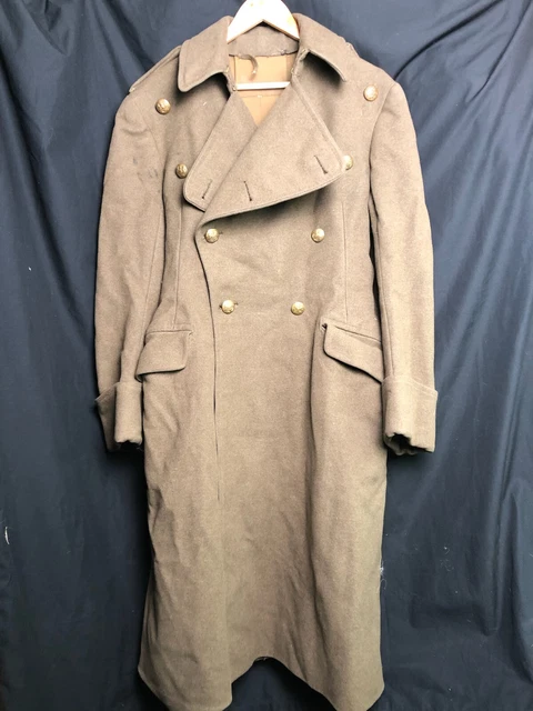 ORIGINAL WW2 BRITISH Army Greatcoat - Named - Size 40" Chest £125.00 ...