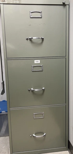 MID-CENTURY 3 DRAWERS Steel File Cabinet,extra large hanging files ...