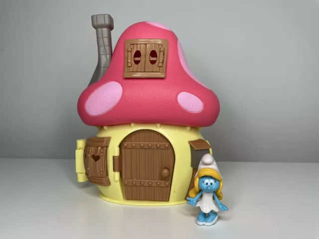 The Smurfs The Lost Village Smurfettes Mushroom House Playset Figure £