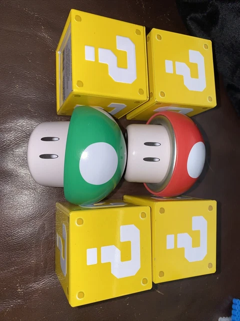 NINTENDO SUPER MARIO Question Mark Box Coin Embossed Metal Tin Box Lot ...