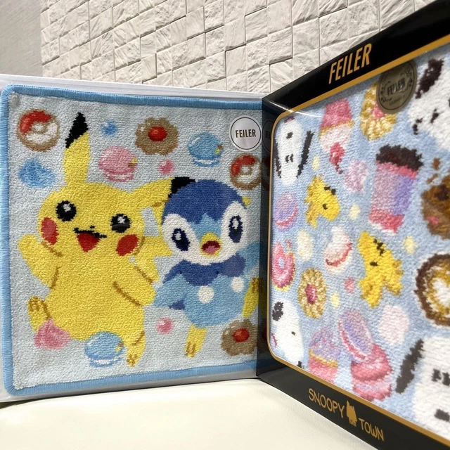 FEILER SNOOPY PEANUTS & Pokémon Pikachu Piplup Mouchoirs 25cm Neuf EUR 179,02 - PicClick FR