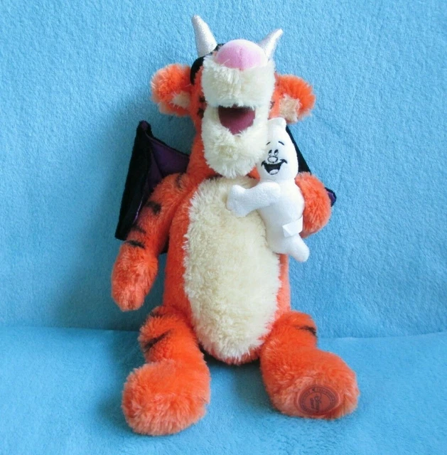 DISNEY STORE EXCLUSIVE - HALLOWEEN TIGGER - Bat Ghost Soft Plush Beanie ...