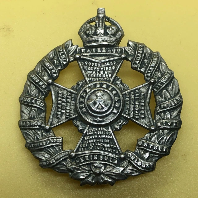 ORIGINAL WW1/WW2 BRITISH Army Cap Badge - Rifle Brigade The Prince ...