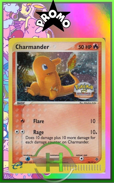 CHARMANDER HOLO - Promo - 98/97 - Official English Pokemon Card $132.34 ...