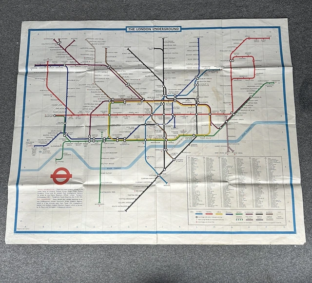 1975 QUAD ROYAL Poster London Underground Tube Map £449.99 - PicClick UK