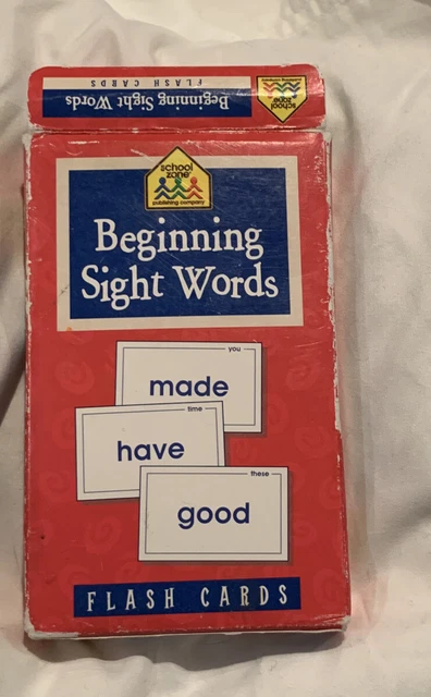 BEGINNING SIGHT WORDS 55 Flash Cards, 1 Parent Card with More ...