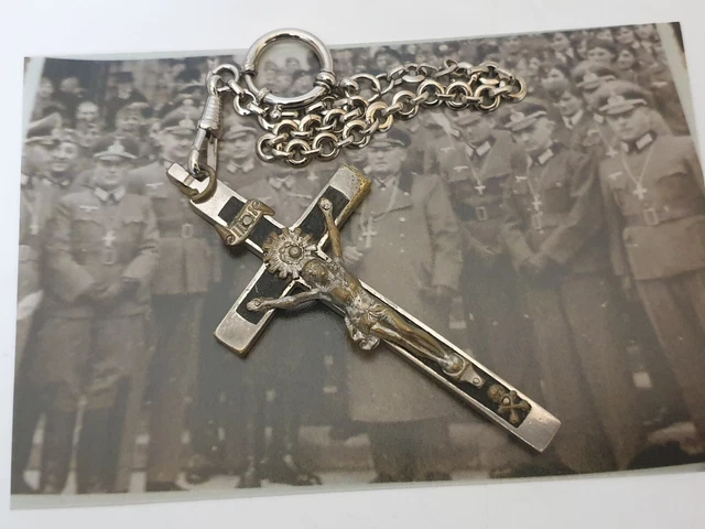 WWII WW2 GERMAN Army Wehrmacht Officer Pectoral Cross Skull Pendant ...