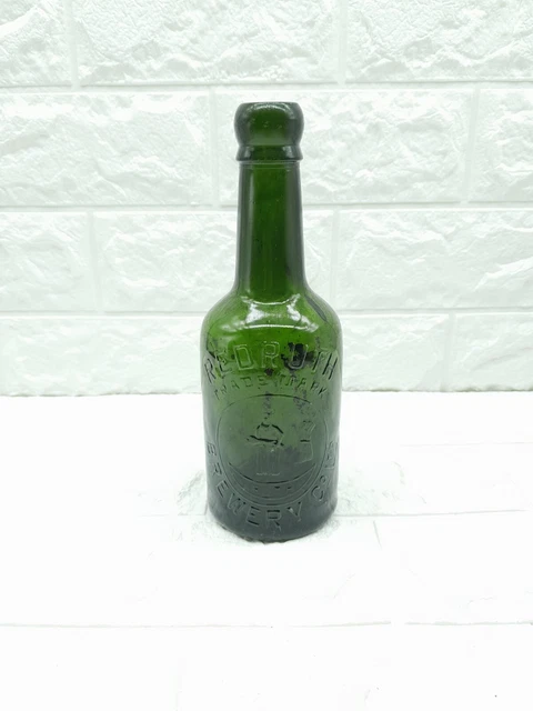 REDRUTH BREWERY HALF pint Beer Bottle Dark Green 1930s Cornwall £2.99 ...