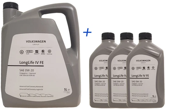 ORIGINAL VW AUDI Skoda Seat Öl 0W20 Longlife 4 Iv 508.00 / 509.00 Motoröl 8 L EUR 87,20 ...