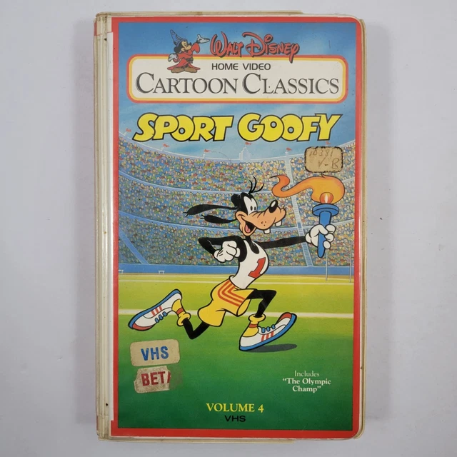 1983 WALT DISNEY CARTOON CLASSICS SPORTS GOOFY VHS Orig. Release ...