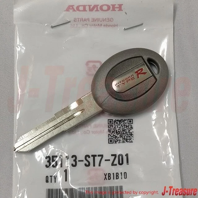 HONDA INTEGRA TYPE-R DC2 DB8 Genuine Blank Key Uncut Spare 35113-ST7 ...