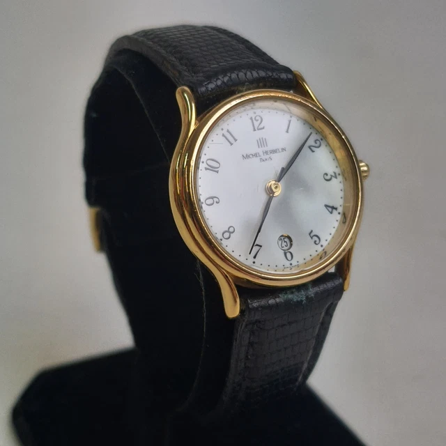MONTRE MICHEL HERBELIN 12821 Paris Vintage Mouvement Suisse ETA EUR 19 ...