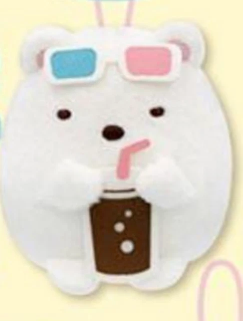 SUMIKKO GURASHI MOVIE Themed Shirokuma Holding Soda Plush 7cm EUR 14,50 - PicClick FR