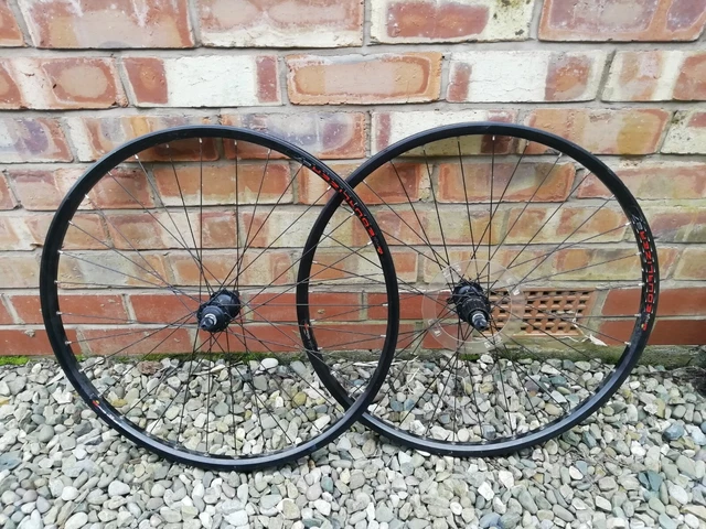 SHIMANO DEORE XT M775 Sun Rims Equalizer Wheelset VVGC 26" Disc Brake £ ...
