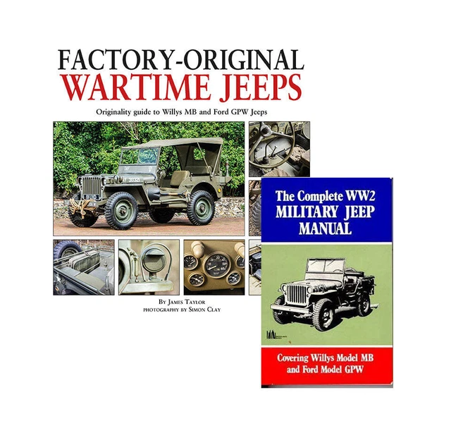 FACTORY ORIGINAL WARTIME Jeeps & The Complete WW2 Military Jeep Manual ...