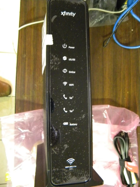 XFINITY WIFI BATTERY backup router modem model tg862g/ct WIFI 802.11n ...