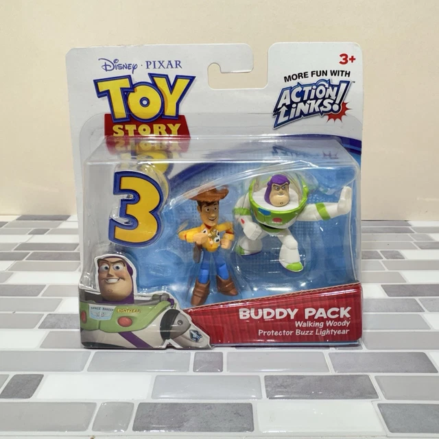 TOY STORY 3 Buddy Pack Hero Woody and Buzz Lightyear Action Links ...