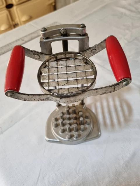 VINTAGE PUSH DOWN Potato Vegetable Dicer Chipper Slicer Cutter ...