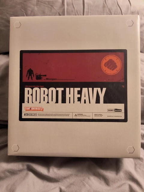 THREEA TEAM FORTRESS 2 ROBOT HEAVY RED Figure 1/6 Scale Valve TF2 3A ...