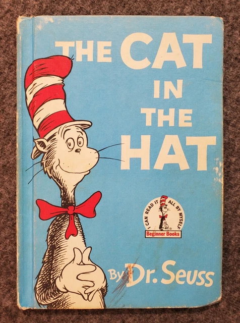THE CAT IN the Hat - Dr. Seuss 1957 Book Club Edition Houghton Mifflin ...