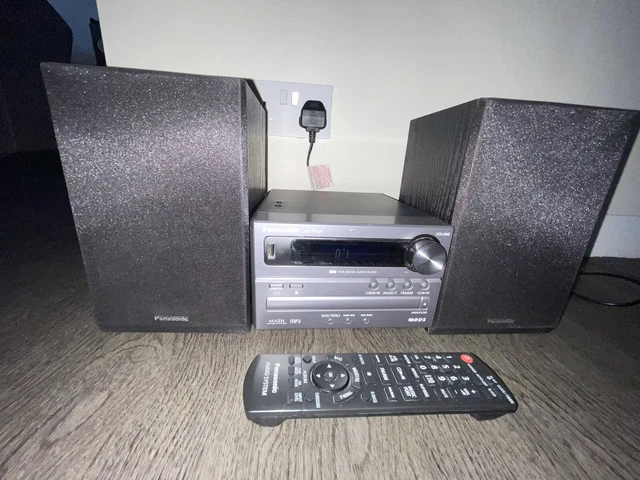 PANASONIC SA-PM04 MICRO Hi-fi Bookshelf Stereo System FM/AM USB MP3 CD ...