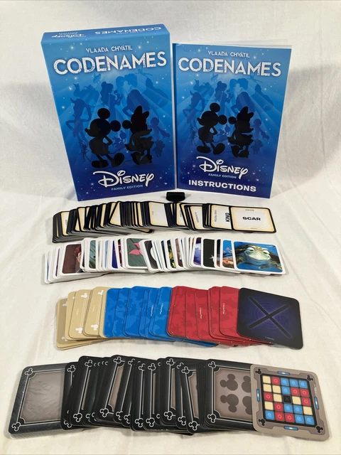 CODENAMES DISNEY FAMILY Edition Card Game USAopoly - 100% COMPLETE ...