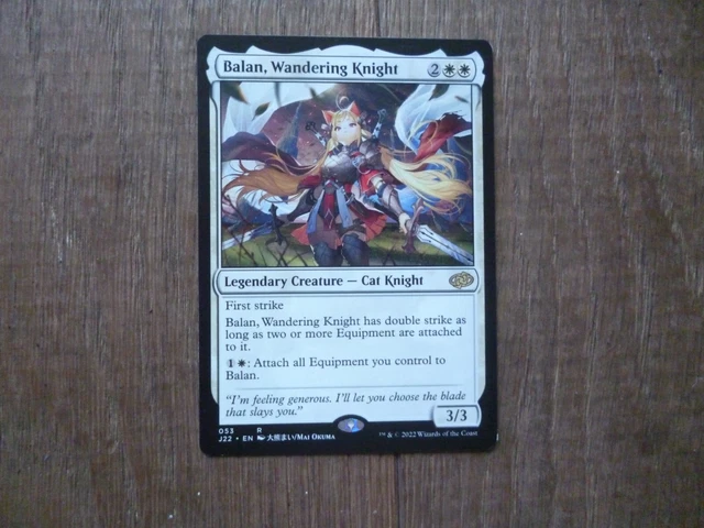 MTG 1 X Balan Wandering Knight carte rare Jumpstart 2022 Magic The ...