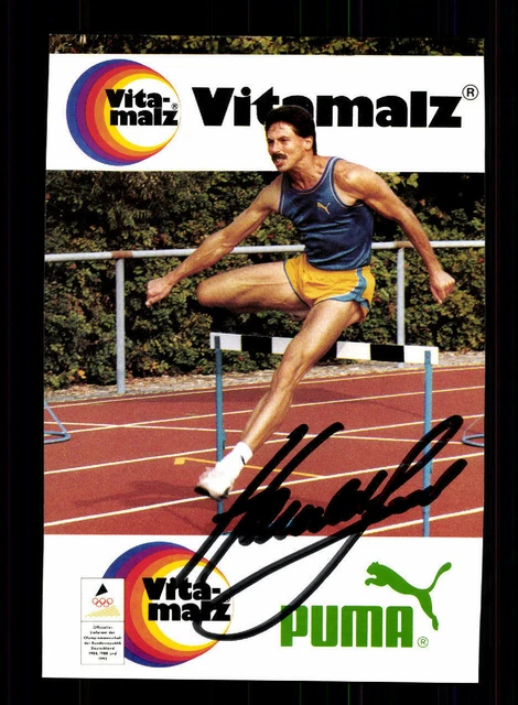 HARALD SCHMID AUTOGRAMMKARTE Original Signiert Leichtathletik + A ...