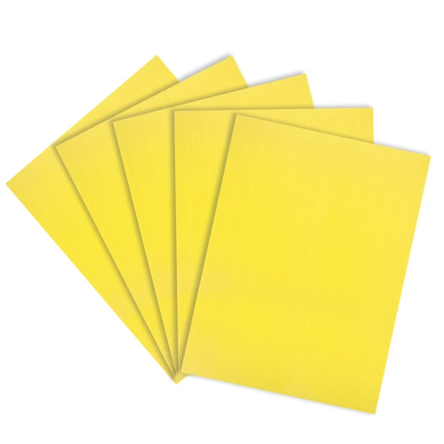 CORRUGATED PLASTIC SHEETS,3MM Yellow Blank Yard Lawn Signs,12Inch x ...