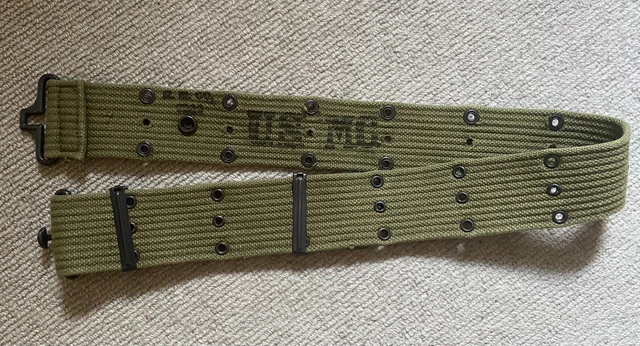 WW2 USMC MARINE US Belt Marked USMC 1944 dated Original (3) £104.67 ...