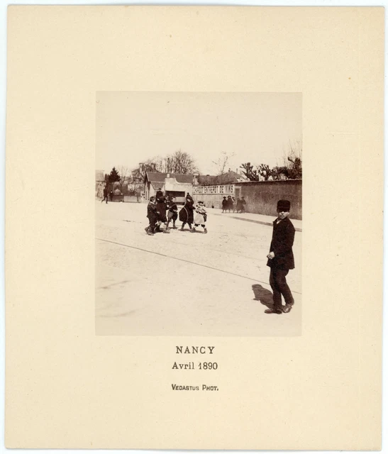 FRANCE, NANCY, DEVANT Chardot, entrepôt de vins, avril 1890 Vintage ...