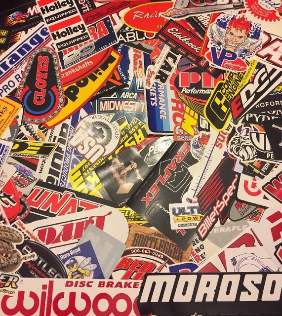 LARGE LOT 50+ Racing Decals Stickers NHRA Nascar Chevy Ford Mopar Grab ...