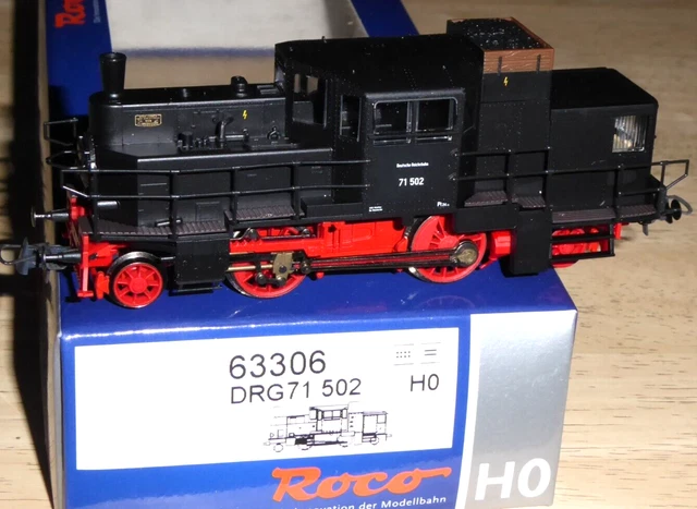 ROCO 63306 LOCOMOTIVE à Vapeur Br 71 502 Idiot Du Village DRG Epoque 2 ...