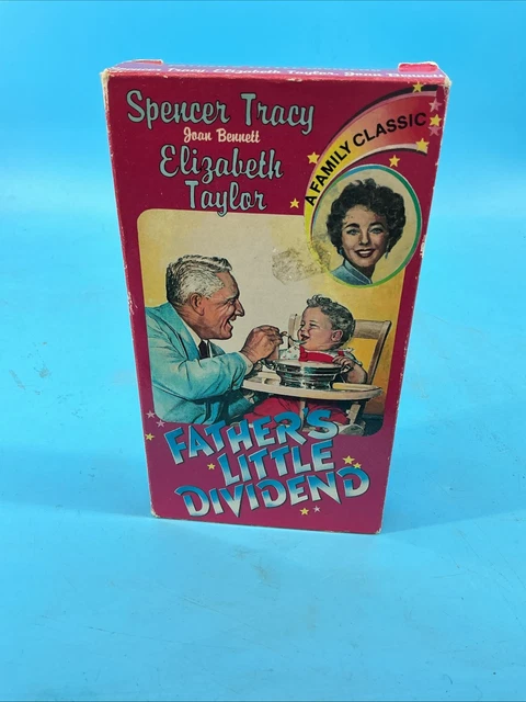 FATHER'S LITTLE DIVIDEND (VHS) Spencer Tracy, Elizabeth Taylor, Joan ...