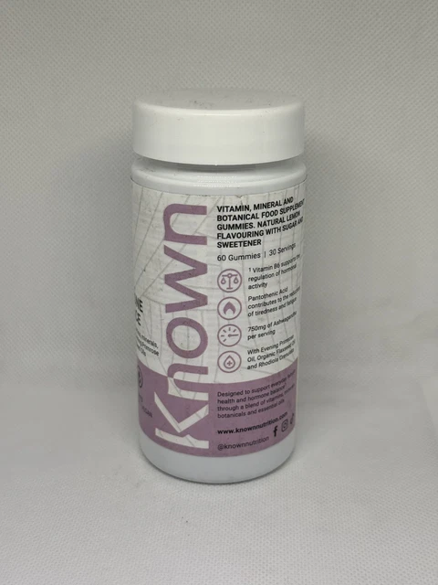 KNOWN NUTRITION HORMONE Balance Gummies, featuring a natural lemon ...