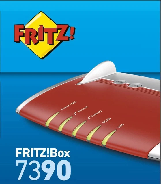 AVM FRITZBOX 7390 VDSL DSL Modem ISDN 4-Port Gigabit DECT WLAN Router ...