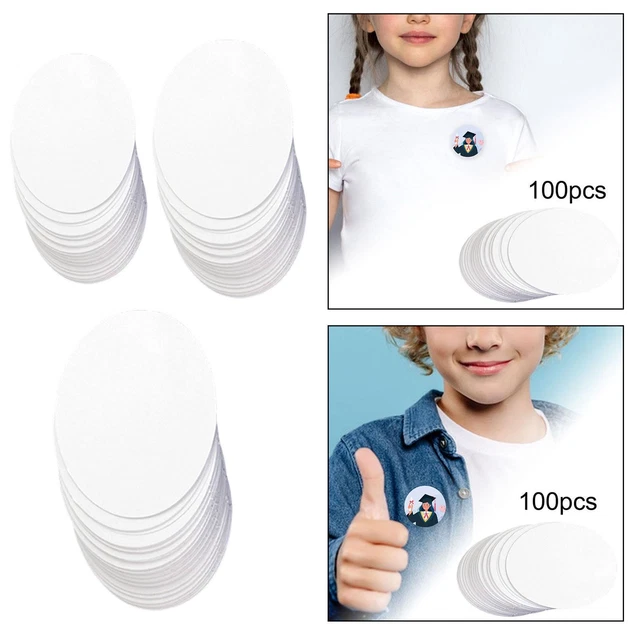 100 STÜCK BUTTON-ABZEICHEN, Leeres Papier, Runde Leere Karte Für Die ...