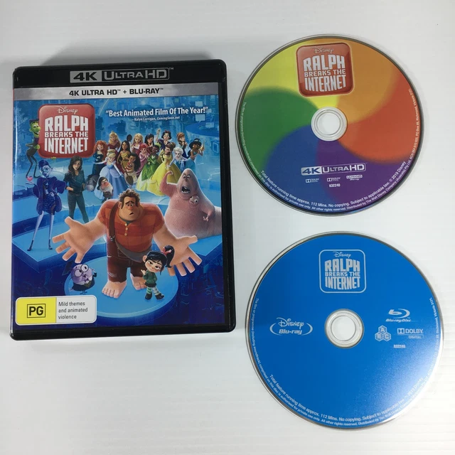 RALPH BREAKS THE Internet 4K Ultra HD Blu-ray 2 Disc Regions A B C ...