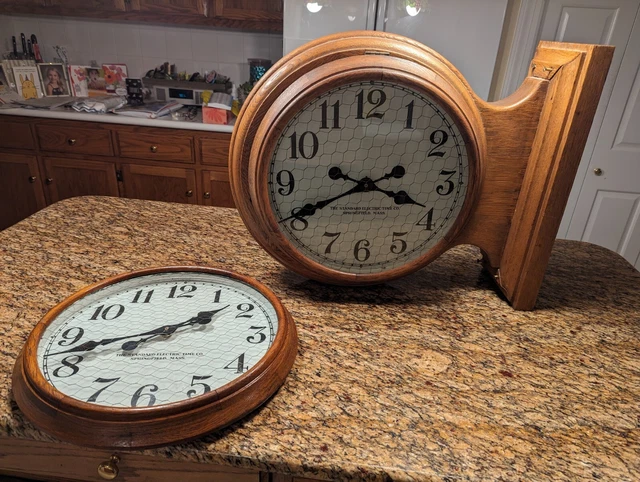 SCHOOL HOUSE CLOCK. The Standard Electric Time Company 2 Sided £566.95 ...